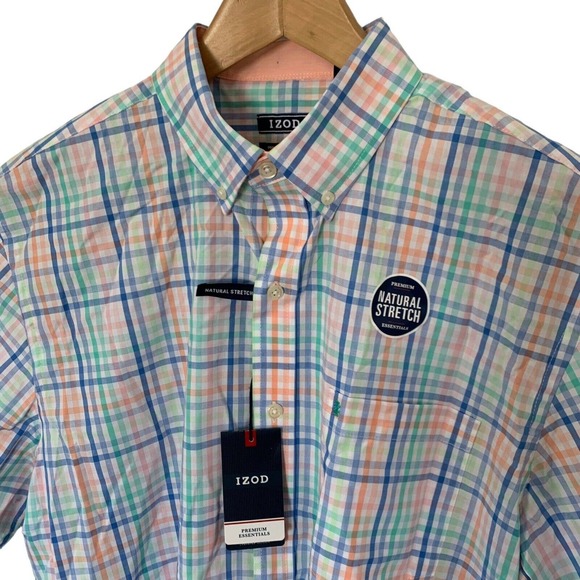 Izod | Shirts | New Izod Premium Essentials Mens M Natural Stretch ...
